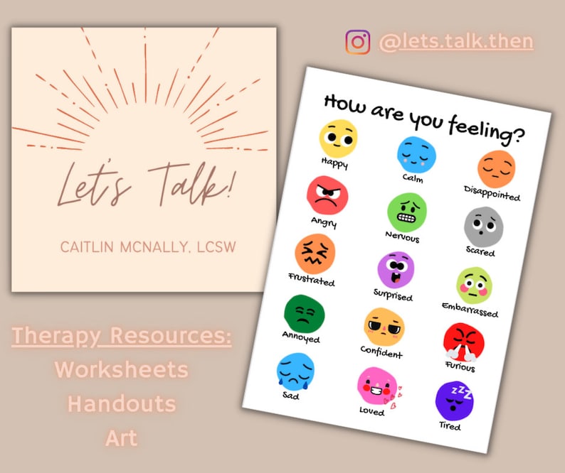 Therapy Art, Feelings Chart, How Are You Feeling?, Faces, Bright Colors ...