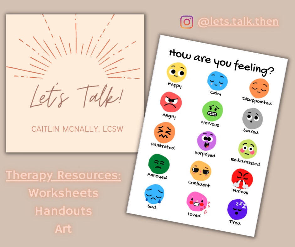 Therapy Art, Feelings Chart, How Are You Feeling?, Faces, Bright Colors ...