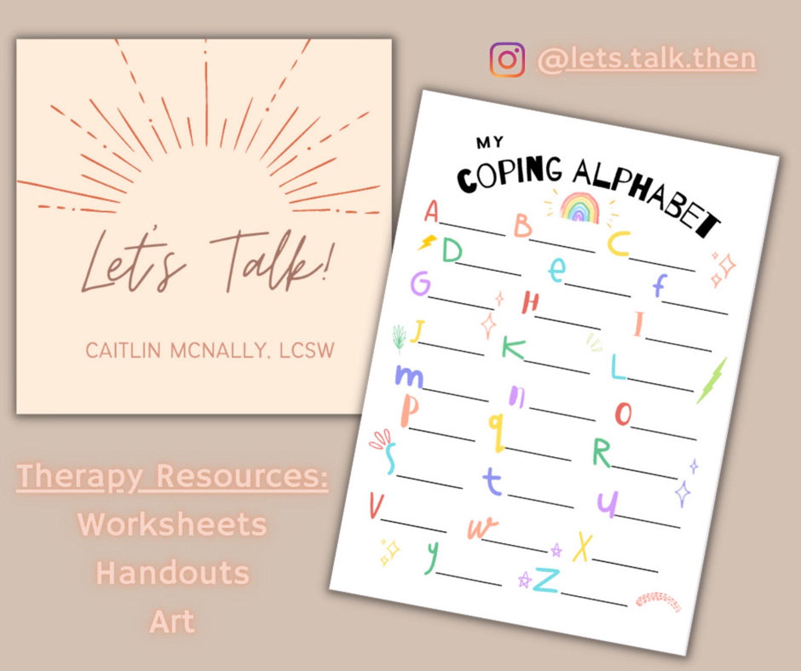 Coping Alphabet Worksheet, Therapy Worksheet, Coping Skills Worksheet ...