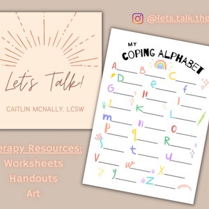 My Coping Cheat Sheet for Kids, Therapy Worksheet for Kids, Coping ...