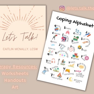 Coping Alphabet Art, Coping Skills, A-Z Coping Skills, Coping Abcs ...