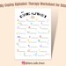 Coping Alphabet Worksheet, Therapy Worksheet, Coping Skills Worksheet ...