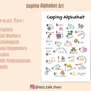 Coping Alphabet Art, Coping Skills, A-Z Coping Skills, Coping Abcs ...