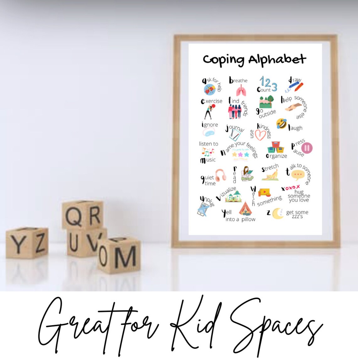 Coping Alphabet Art, Coping Skills, A-Z Coping Skills, Coping Abcs ...