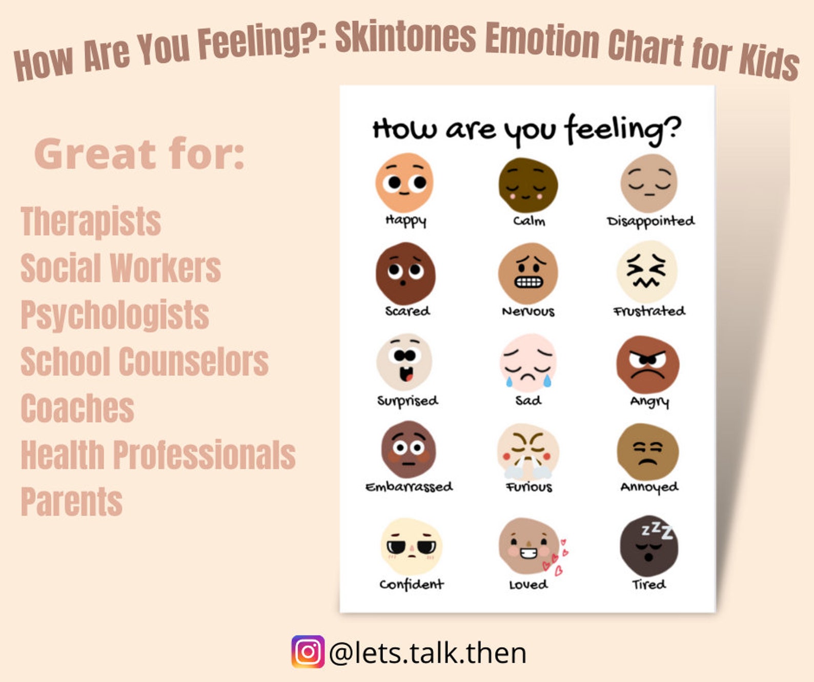 Therapy Art, Feelings Chart, How Are You Feeling?, Faces, Skin Tones ...