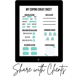 My Coping Cheat Sheet Bundle, for All Ages, Children, Teens, Adults ...