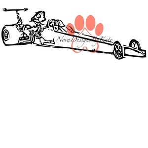 Drag Racing Dragster SVG - Etsy
