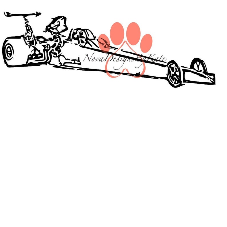 Drag Racing Dragster SVG - Etsy