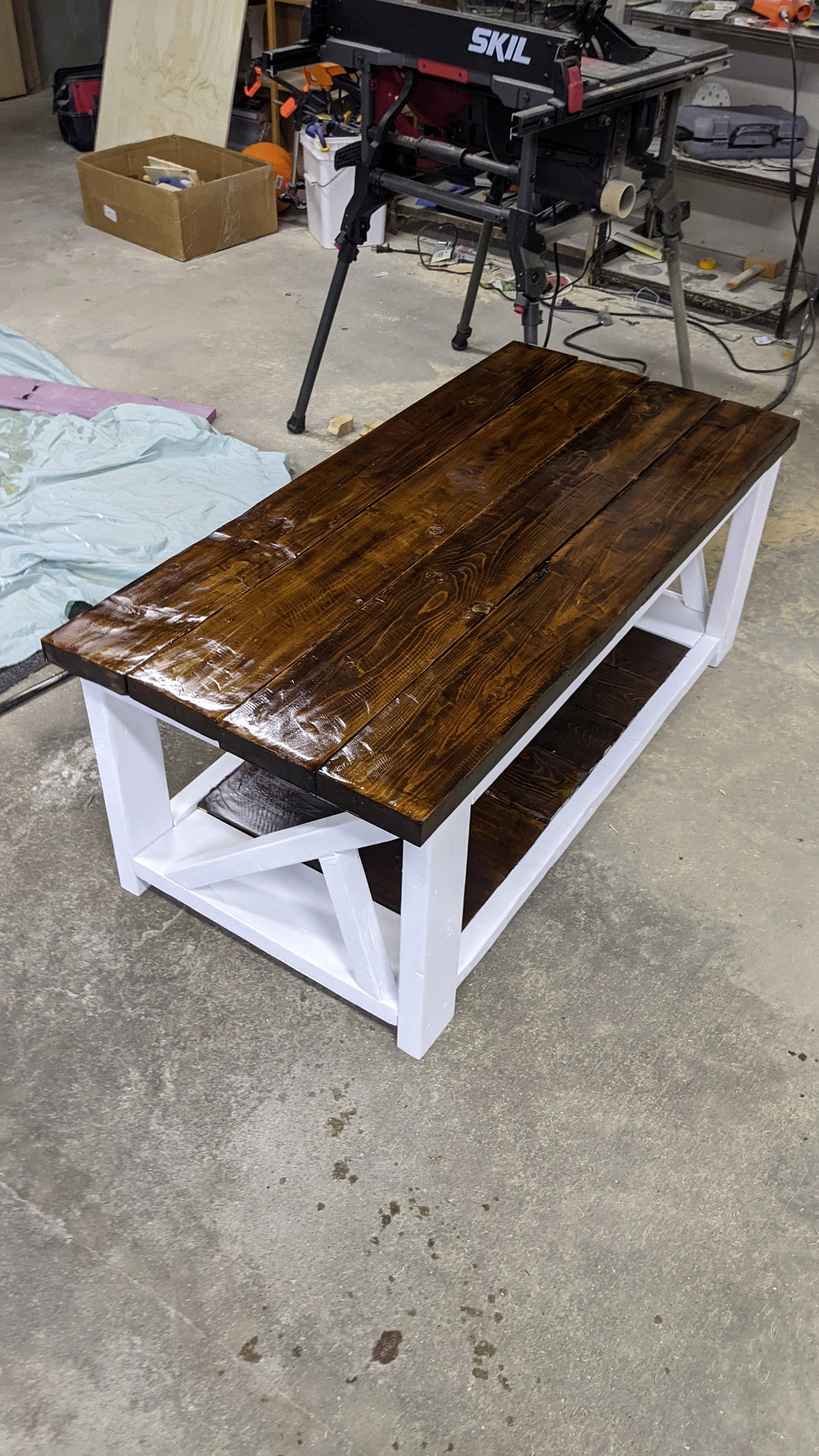 Rustic Farmhouse Coffee Table - Etsy