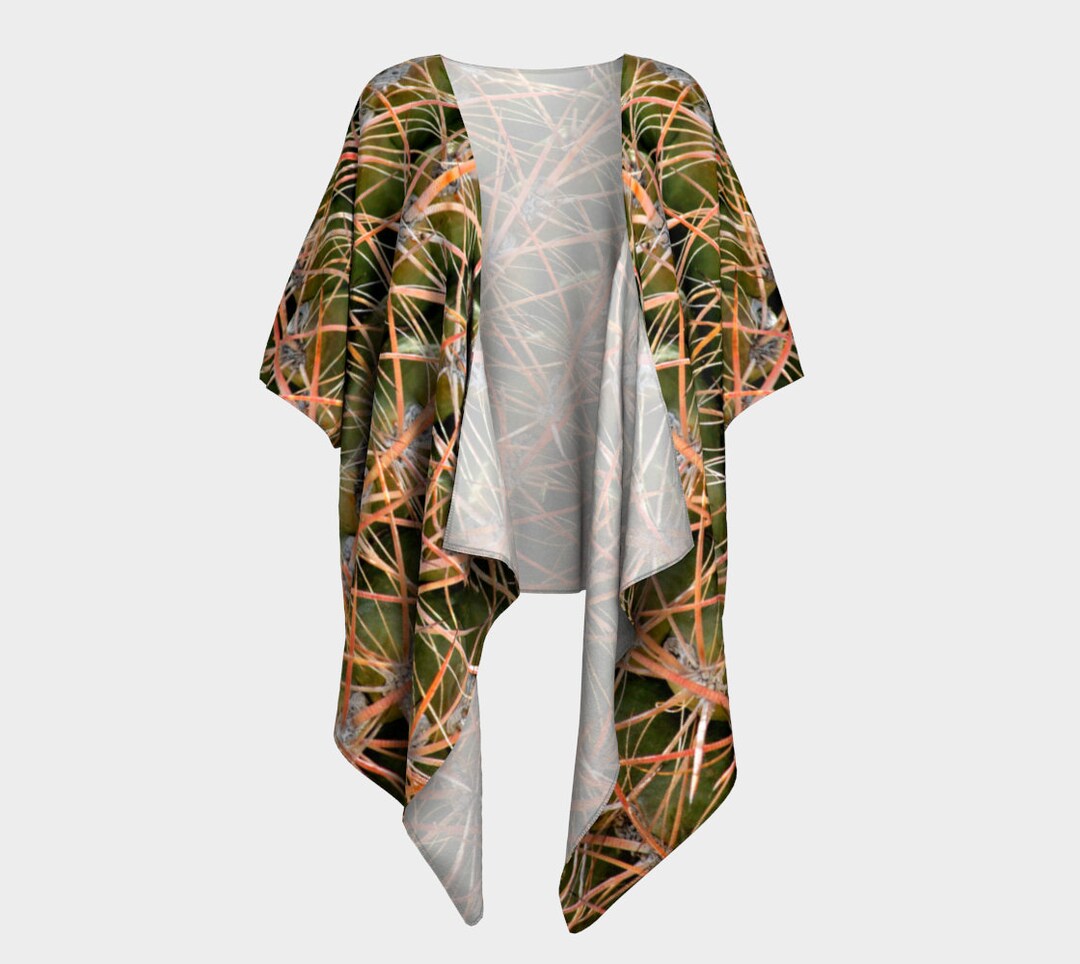 Cactus Draped Kimono Robe Bath Robe - Etsy