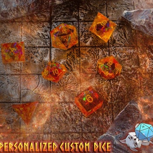 Custom DND Dice - You Inspire, I Forge. Sharp Edged Handmade Resin Dice ...