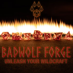Custom DND Dice - You Inspire, I Forge. Sharp Edged Handmade Resin Dice Based on Your Wishes ...