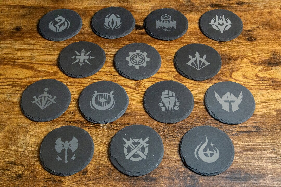 Slate DND Coaster - Custom Laser Engraved - Hot or Cold Beverages ...