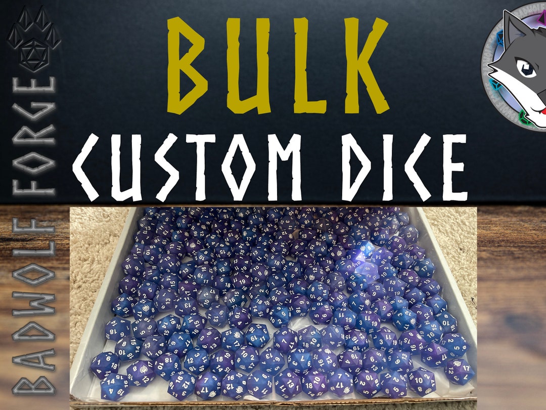 Handmade Custom Dice: Bulk Orders for Kickstarters & Businesses - Etsy