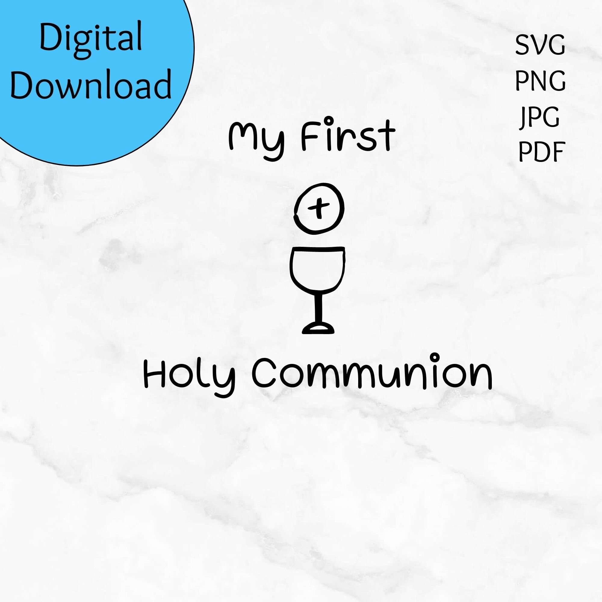First Holy Communion SVG: Chalice and Host (digital Download) - Etsy