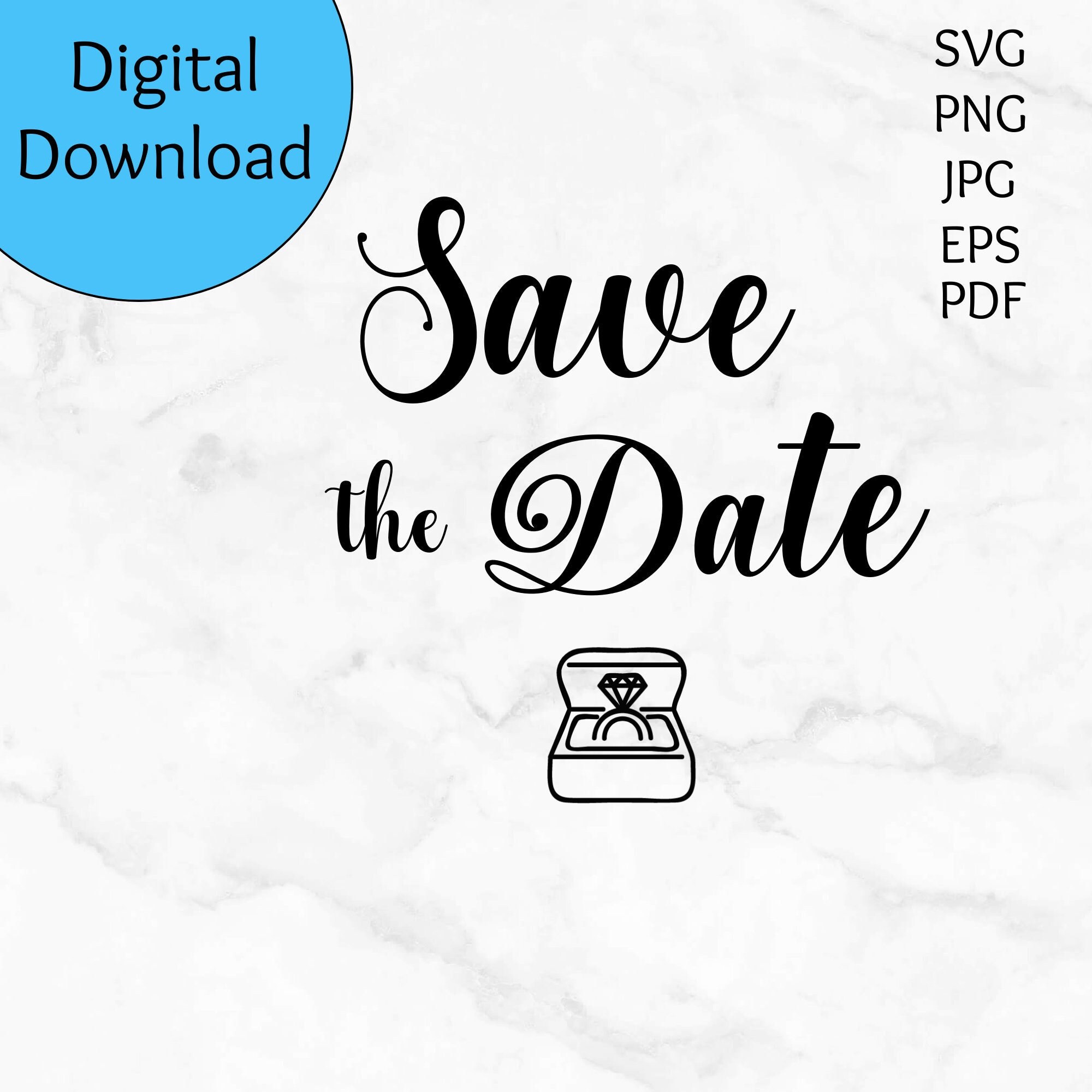 Save the Date SVG, Wedding SVG, Engagement SVG, Wedding Announcement ...