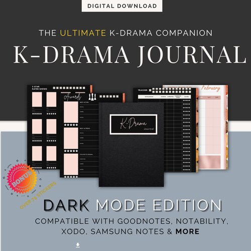 Digital K-drama Journal Kdrama Journal Goodnotes Korean - Etsy
