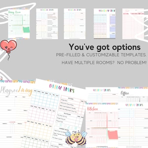 Room by Room: Home Cleaning Checklist, Weekly Cleaning Checklist ...