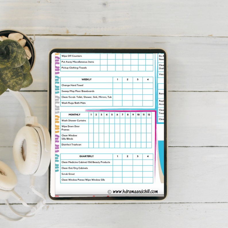 Room by Room: Home Cleaning Checklist, Weekly Cleaning Checklist ...