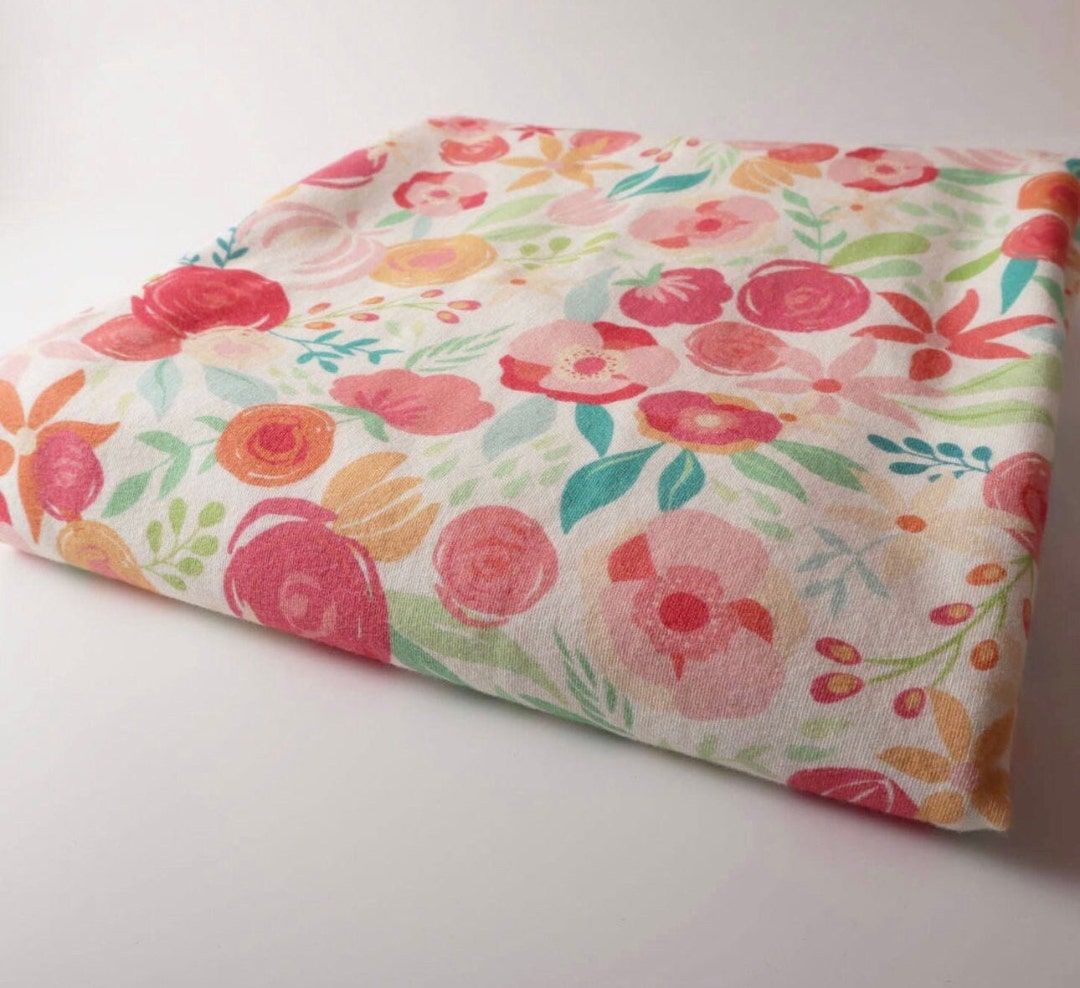 Blooming Spring French Terry - Etsy