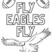 Fly Eagles Fly Kids Printable Coloring Page - Etsy