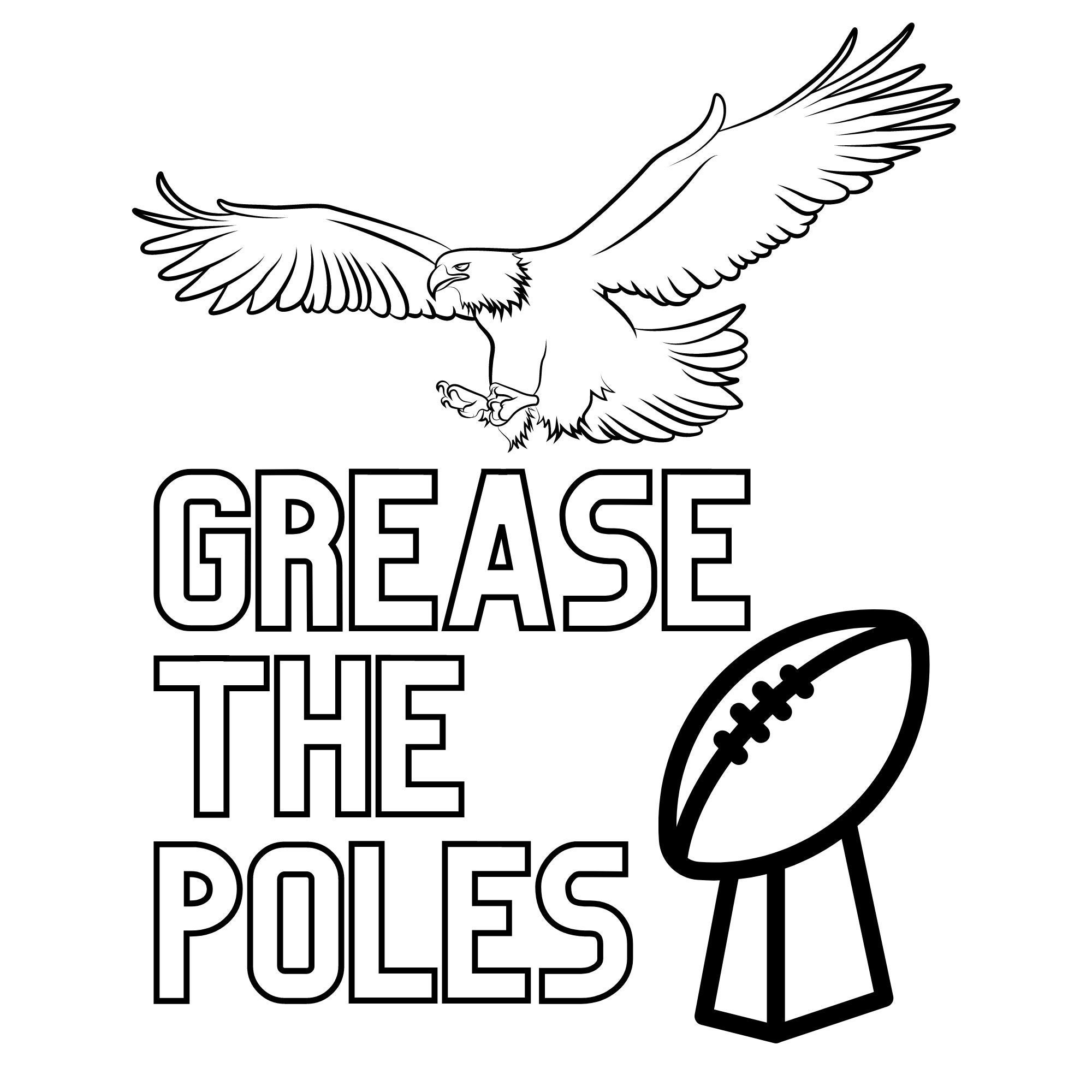 Grease the Poles Kids Printable Coloring Page - Etsy