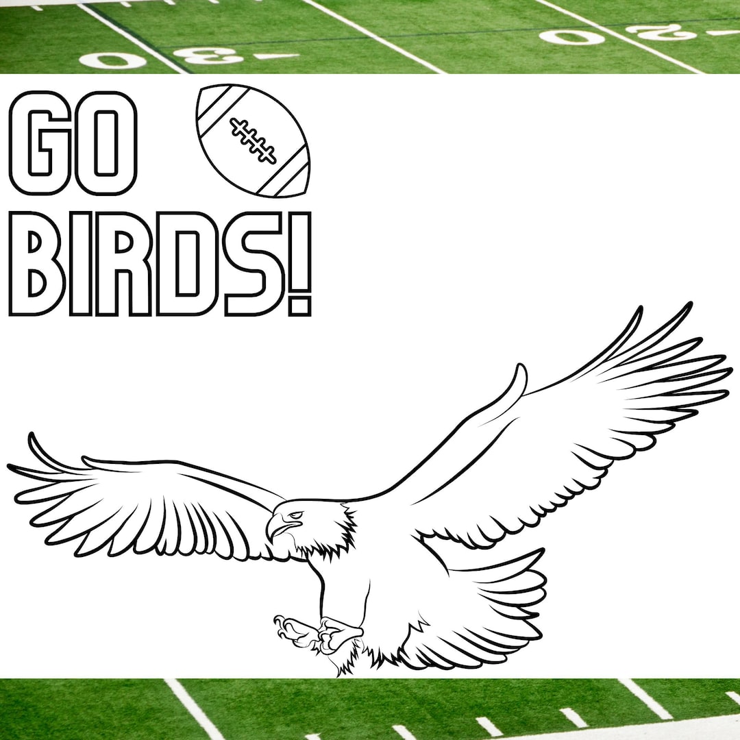 Go Birds! Kids Printable Coloring Page - Etsy