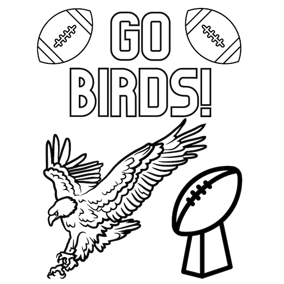 Eagle Football Coloring Pages