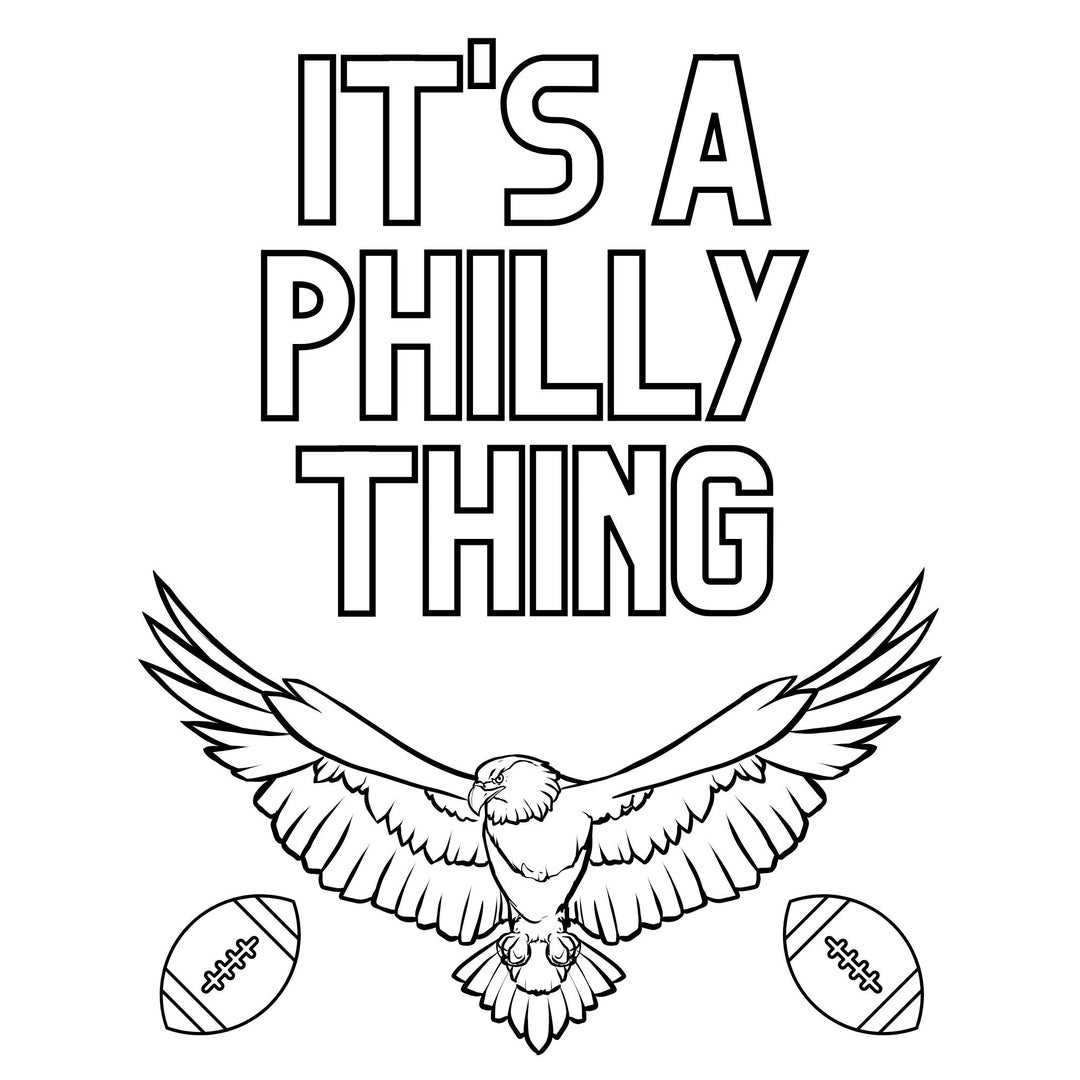 It's A Philly Thing Kids Printable Coloring Page - Etsy