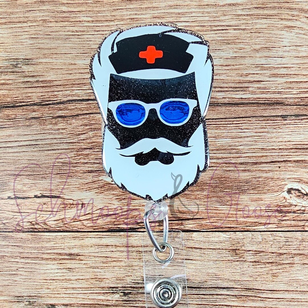 Murse Badge Reel, Male Nurse Badge Reel, Gift for Men, Gift for Medical ...