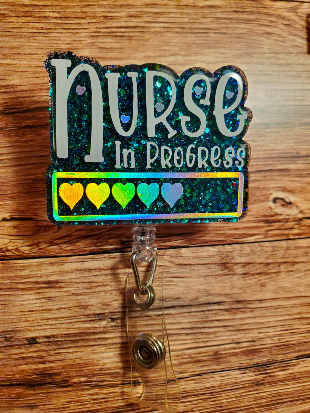 Nurse in Progress Badge Reel, Nursing Student, Nurse Badge Reel, ID ...
