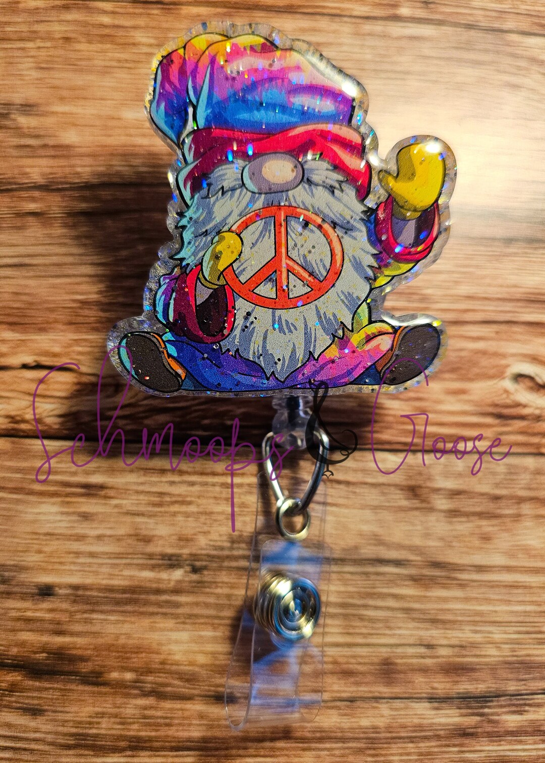 Hippie Gnome, Gnome Badge Reel, Nurse Badge Reel, Teacher Badge Reel ...