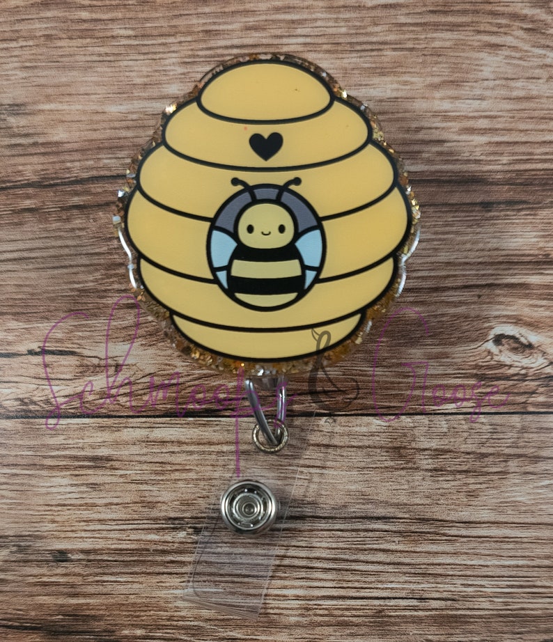 Beehive Badge Reel, Cute Bee Badge Reel, Animal Badge Reels, Nurse ...