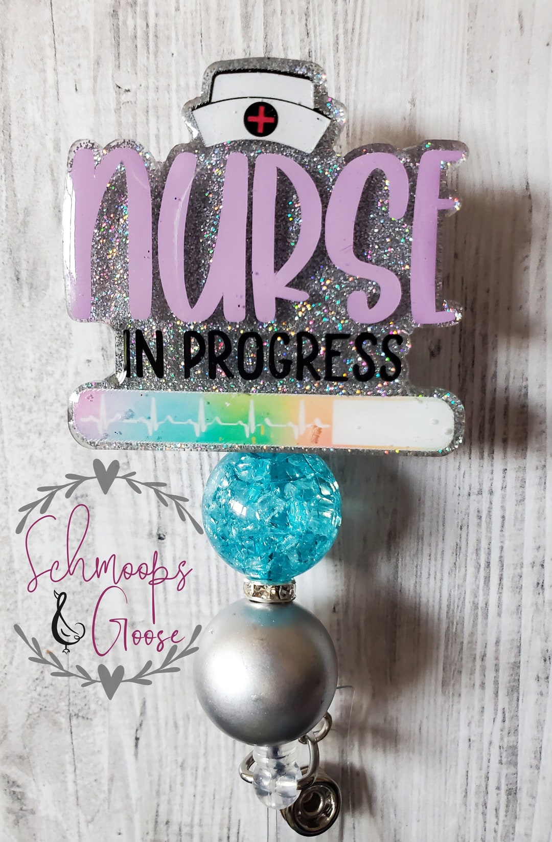Nurse in Progress Badge Reel Nursing Student Nurse Badge - Etsy