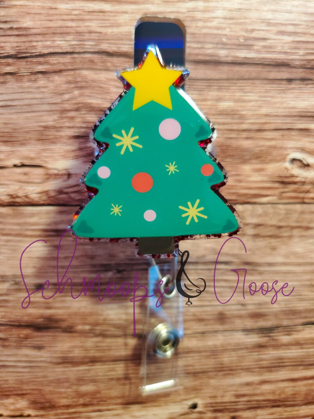 Christmas Tree Badge Reel, Nurses, Teachers, Office Badges, Christmas ...