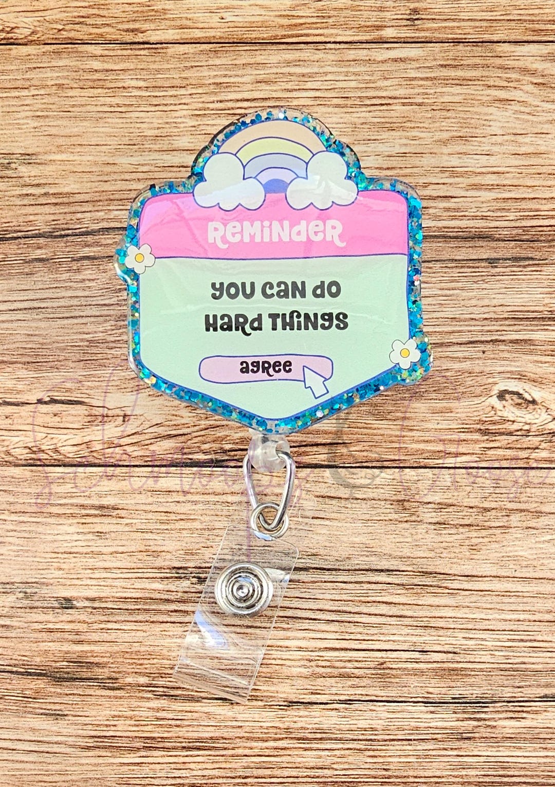 Reminder You Can Do Hard Things Badge Reel, Sweet Badge Reel, Nurse ...