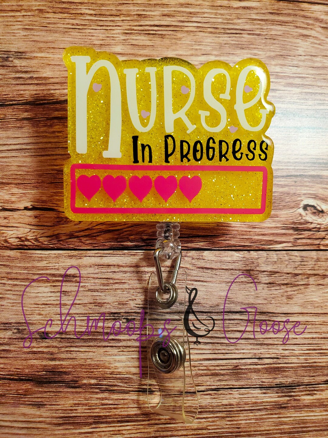 Nurse in Progress Badge Reel, Nursing Student, Nurse Badge Reel, ID ...