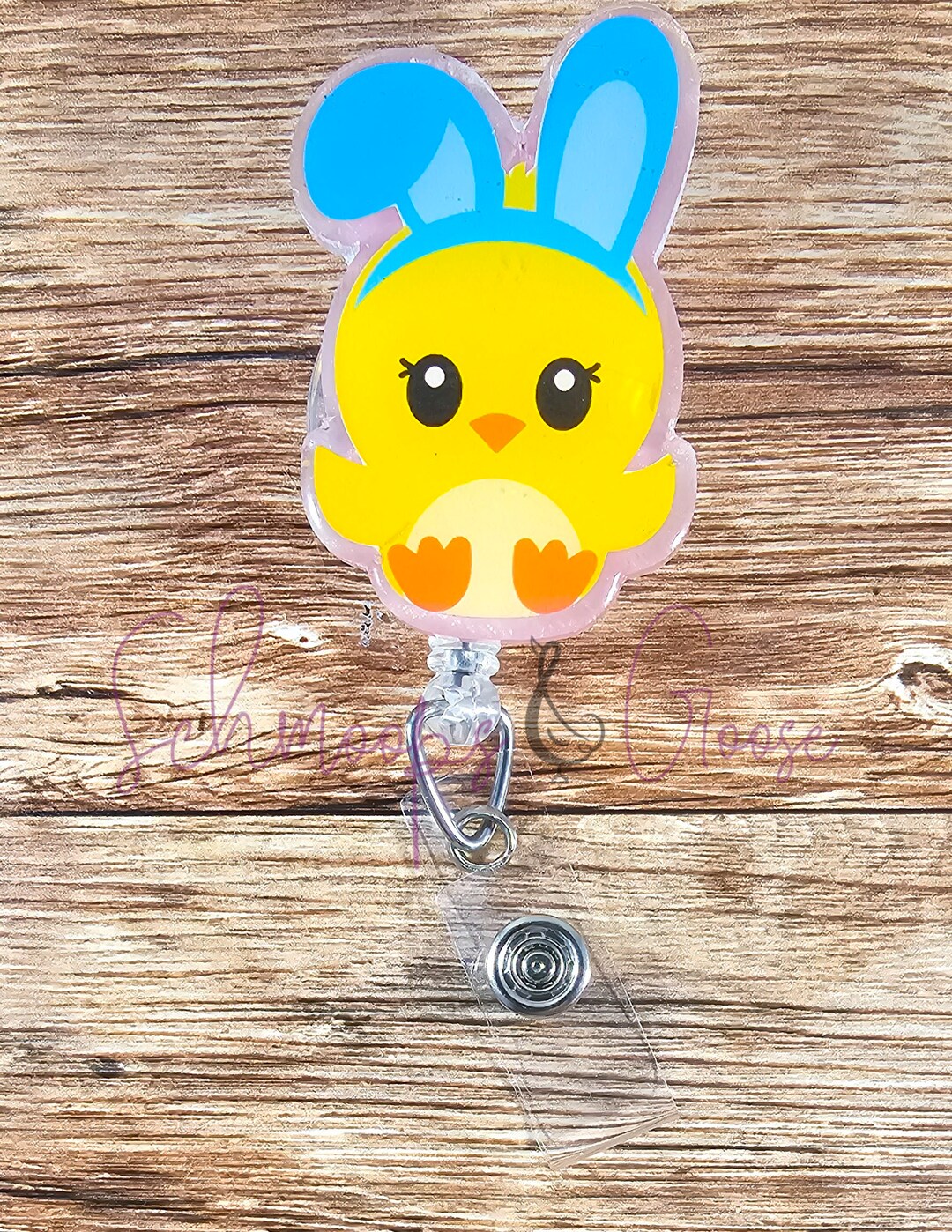 Easter Bunny Duck Badge Reel, Easter Badge Reels, Easter Bunny Badge ...