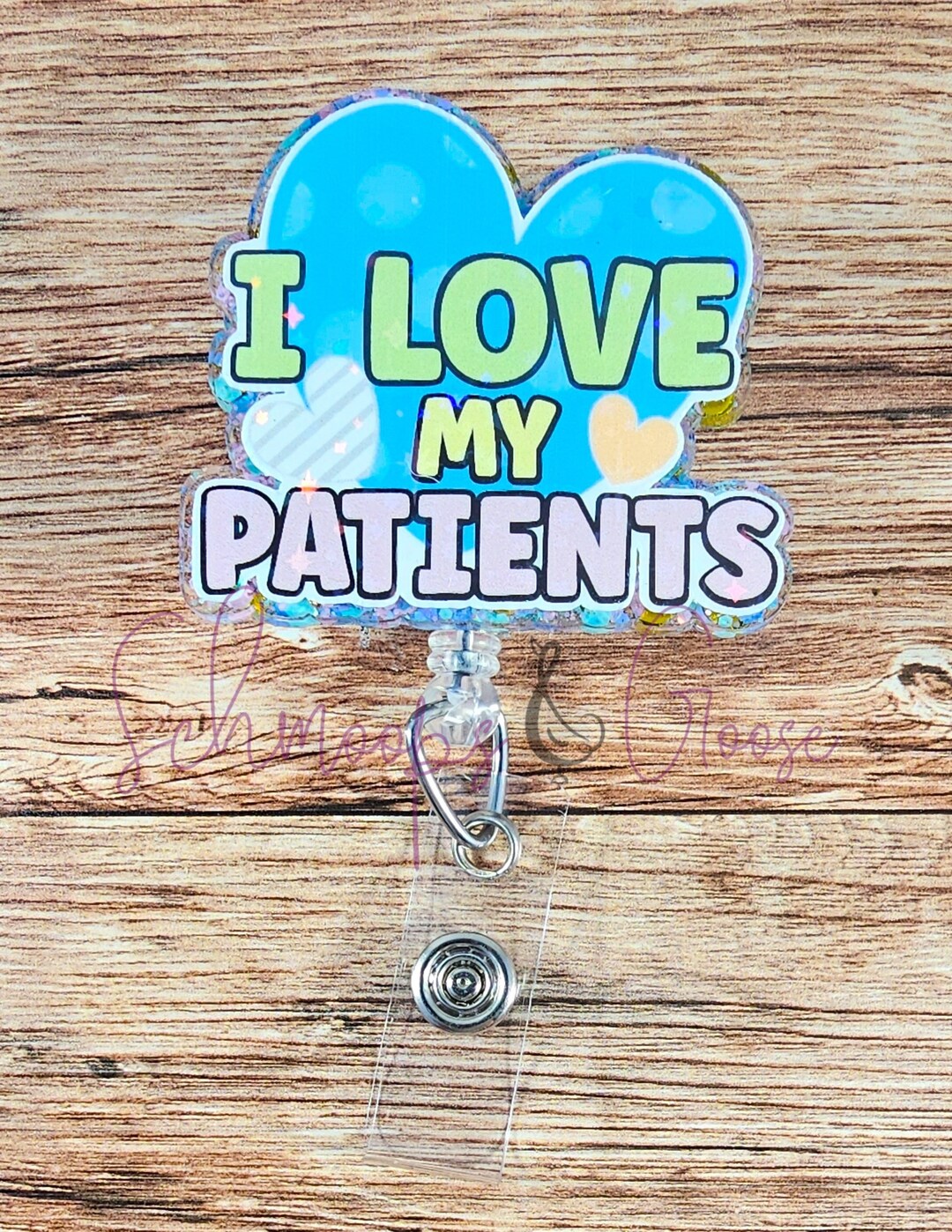 I Love My Patients Badge Reel, Cute Nurse Badge Reel, Gift for Nurses ...