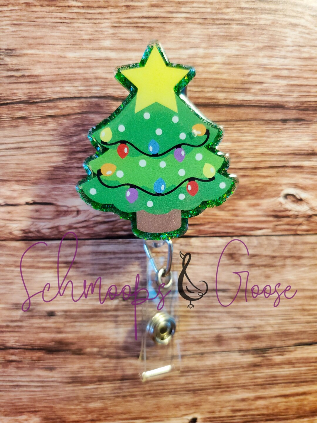 Christmas Tree Badge Reel Nurses Teachers Office Badges - Etsy