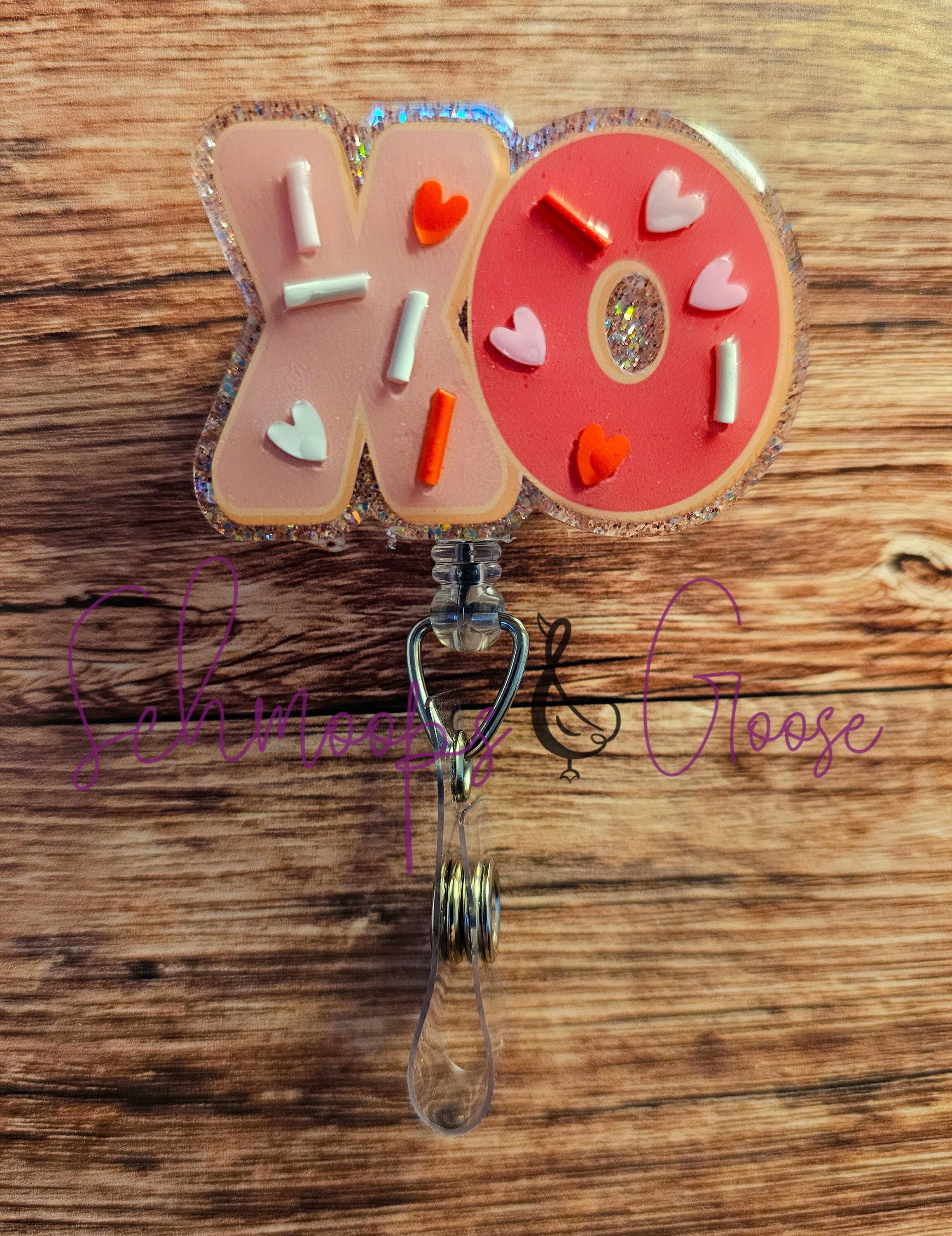 XO Badge Reel, Nurse Gift, Badge Reels, Cute Badge Reels, Holiday Badge ...