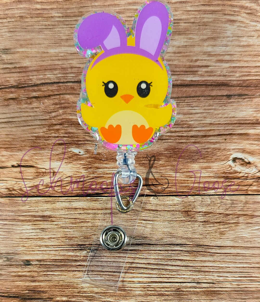 Easter Bunny Duck Badge Reel, Easter Badge Reels, Easter Bunny Badge ...
