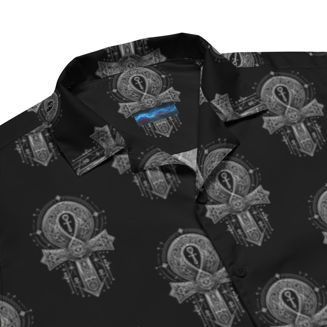 Occult Ankh Goth Symbol Hieroglyphic Button up Shirt - Etsy