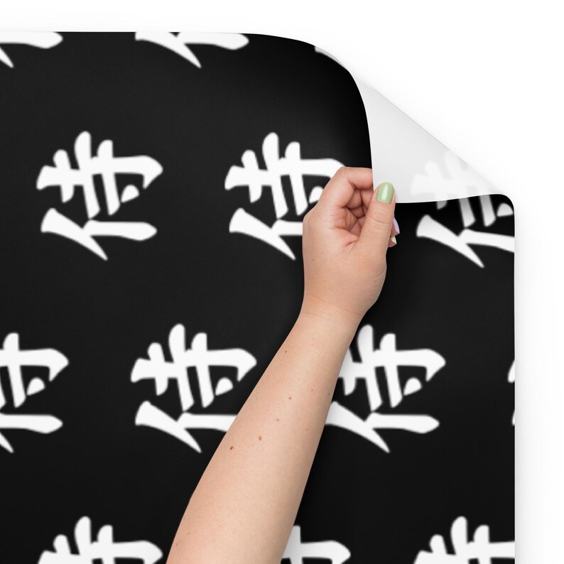 Samurai Kanji Wrapping Paper – Japanese Anime Gift Wrap Sheets, Manga ...