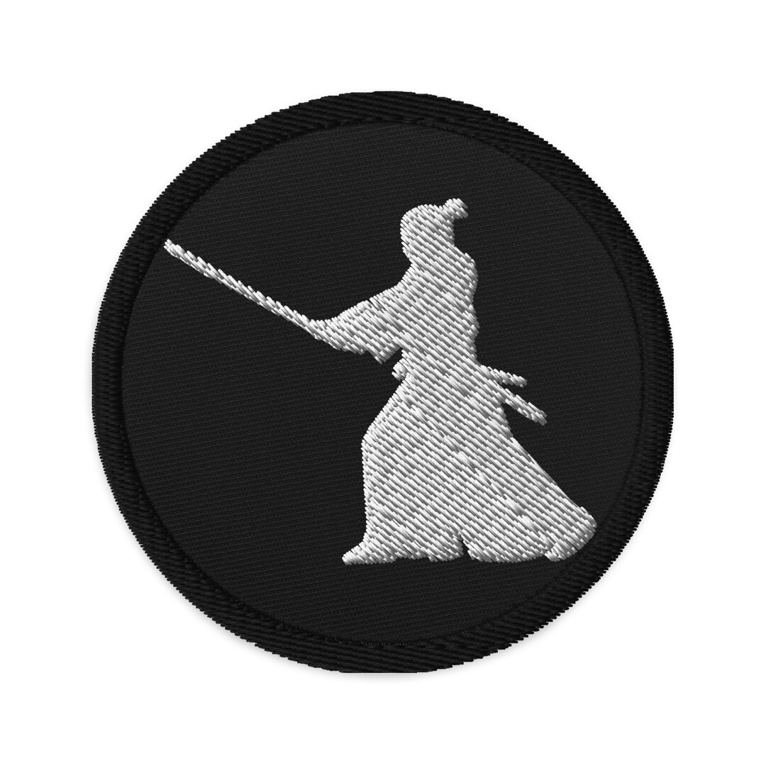 Ronin Samurai Warrior Swordsman Embroidered Patch Seigan No Kamae ...