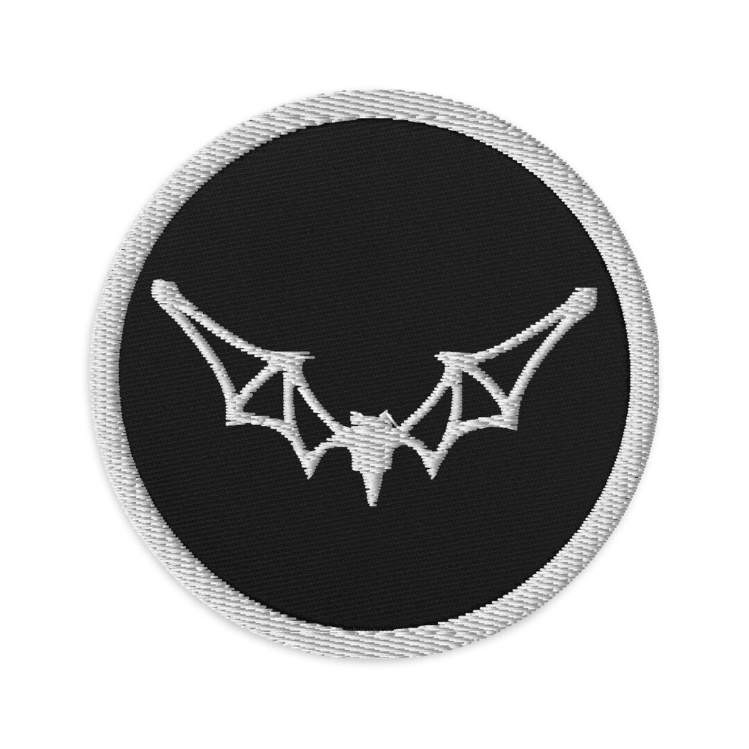 Flying Vampire Frame Bat Embroidered Patch - Etsy