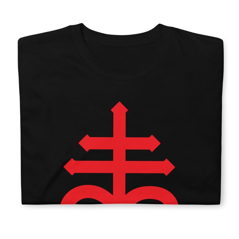 The Leviathan Cross of Satan Occult Symbol Men's Short Sleeve T-shirt ...