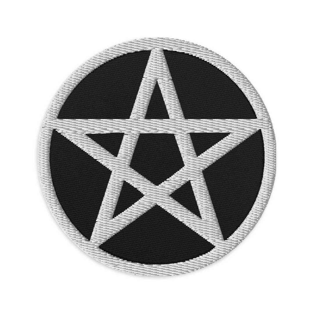 Wiccan Witchcraft Pentagram Embroidered Patch Pagan Ritual - Etsy
