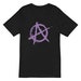 Purple Anarchy is Order Symbol Punk Rock Women’s Short Sleeve V-neck T ...
