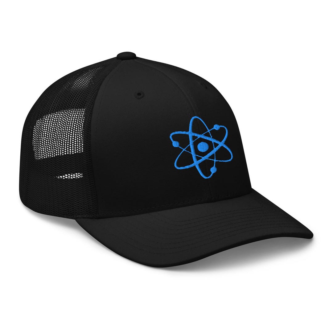 Atomic Nucleus Blue Symbol Nuclear Power Trucker Cap Snapback Hat - Etsy